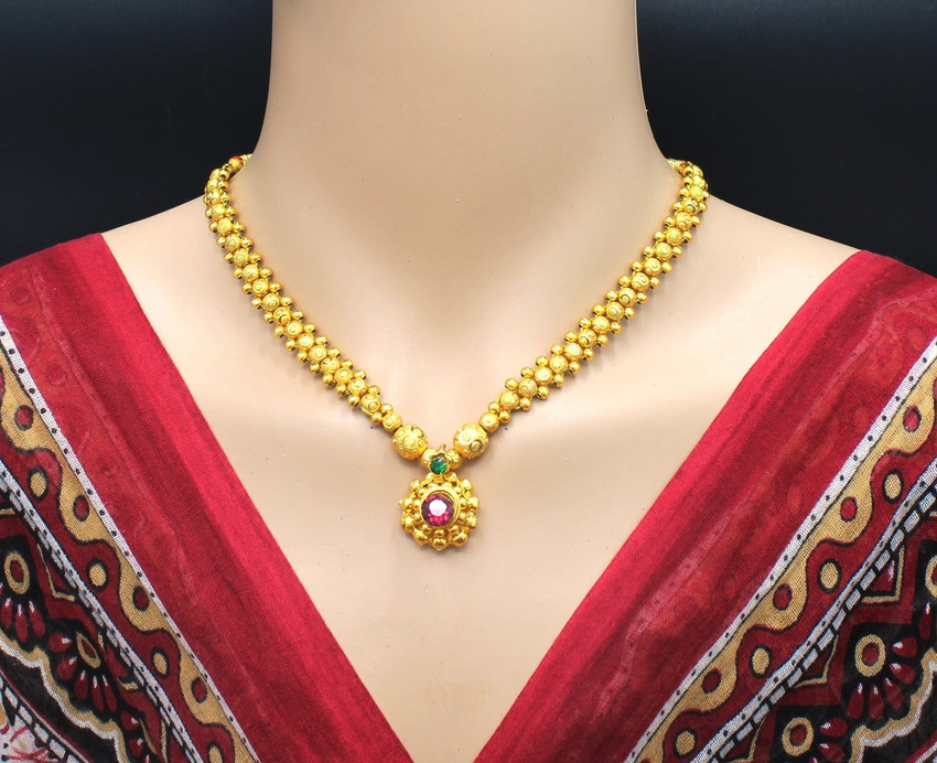 Traditional Maharashtrian Gold Necklace Designs