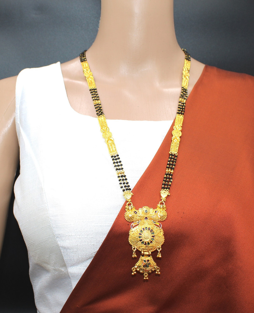 Long mangalsutra designs one gram gold store