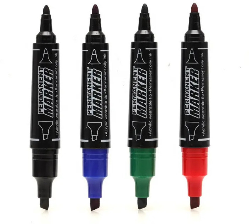 Flipkart GXIN Dual Tip Marker Bullet Chisel Tip Oil Based Waterproof Permanent Marker Permanent Marker