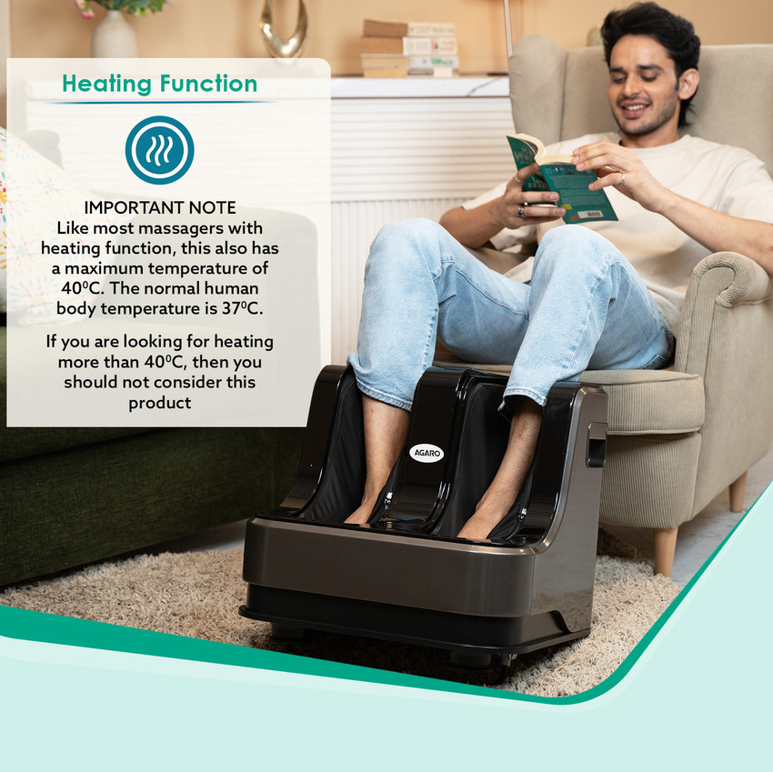 AGARO 33505 Rejoice Leg Massager Pain Relief of Foot Calf Leg with Heat Vibration Massager AGARO Flipkart