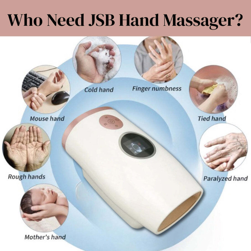 JSB HF153 Acupressure Hand Massager with Heat Air Compression Shiatsu for Palm Reflexology Massager JSB Flipkart