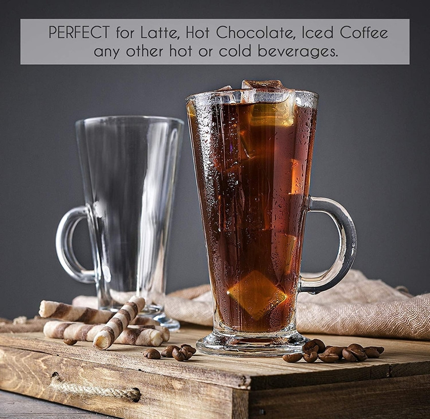 VVSS Glass Coffee Tea Glasses for Hot Cold Beverej Glass Set Water Juice Glass Glass Coffee Mug Price in India Buy VVSS Glass Coffee Tea Glasses for Hot Cold Beverej Glass Set Water Juice Glass