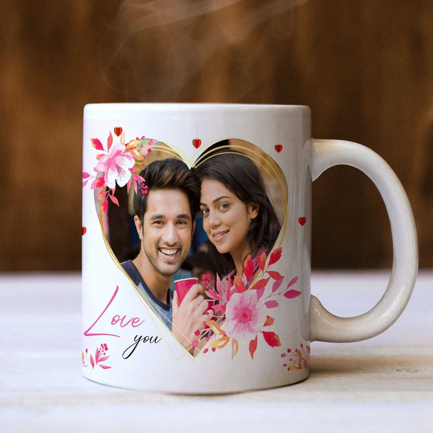 Wallpaper Love Coffee Cup Romantic Couple Photo Mug