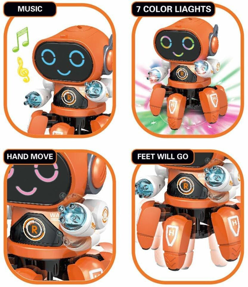 Robot Octopus SALEOFF Bot Robot Octopus Style, Colorful Lights,