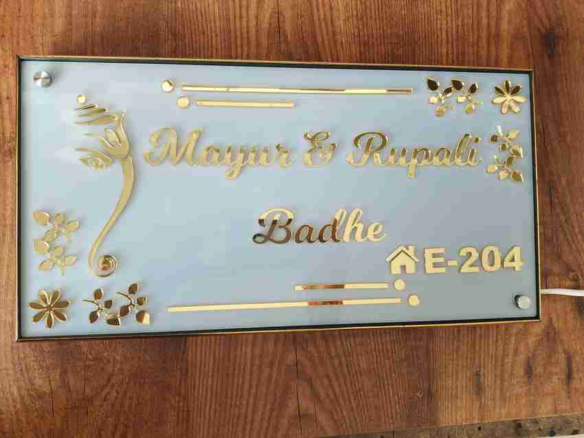 Glass House Name Plates 10 Stunning Glass Name Plate Designs For Your