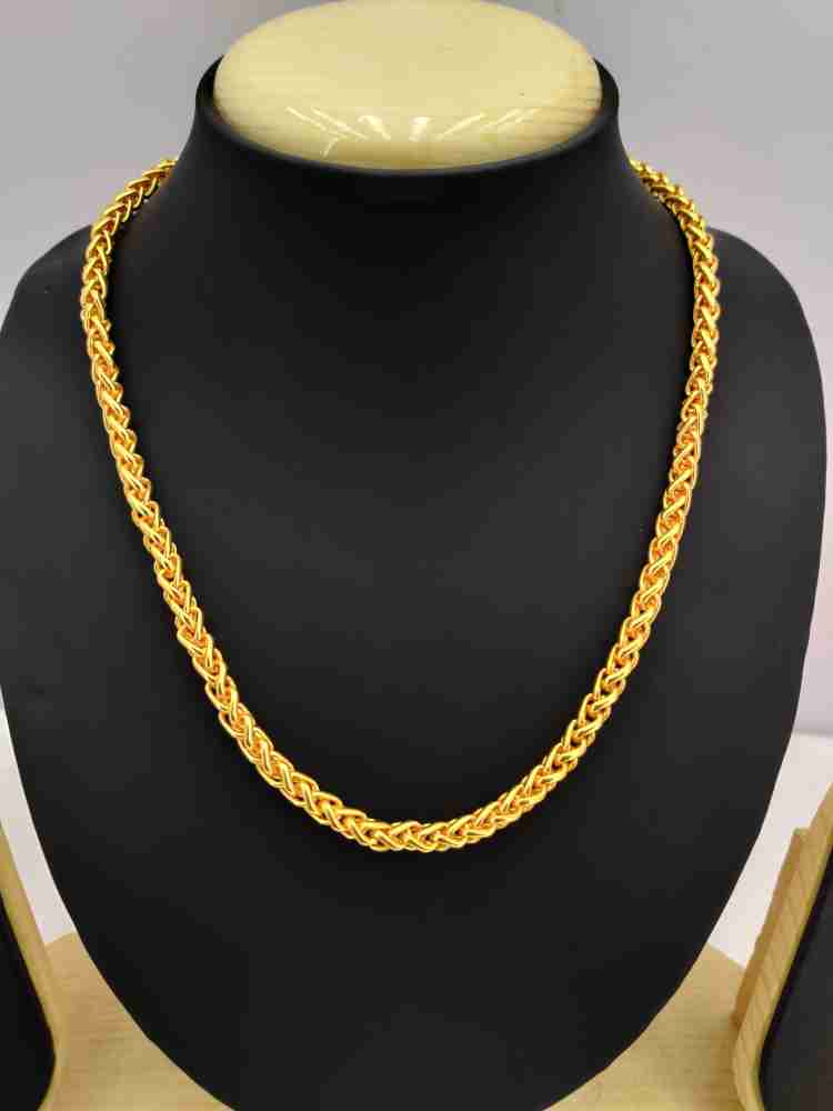 AGASTYA FASHION Style Holo Gold Chain For Men Gold Plated Chain For Boys Gold plated Plated Brass Chain Price in India Buy AGASTYA FASHION Style Holo Gold Chain For Men Gold Plated