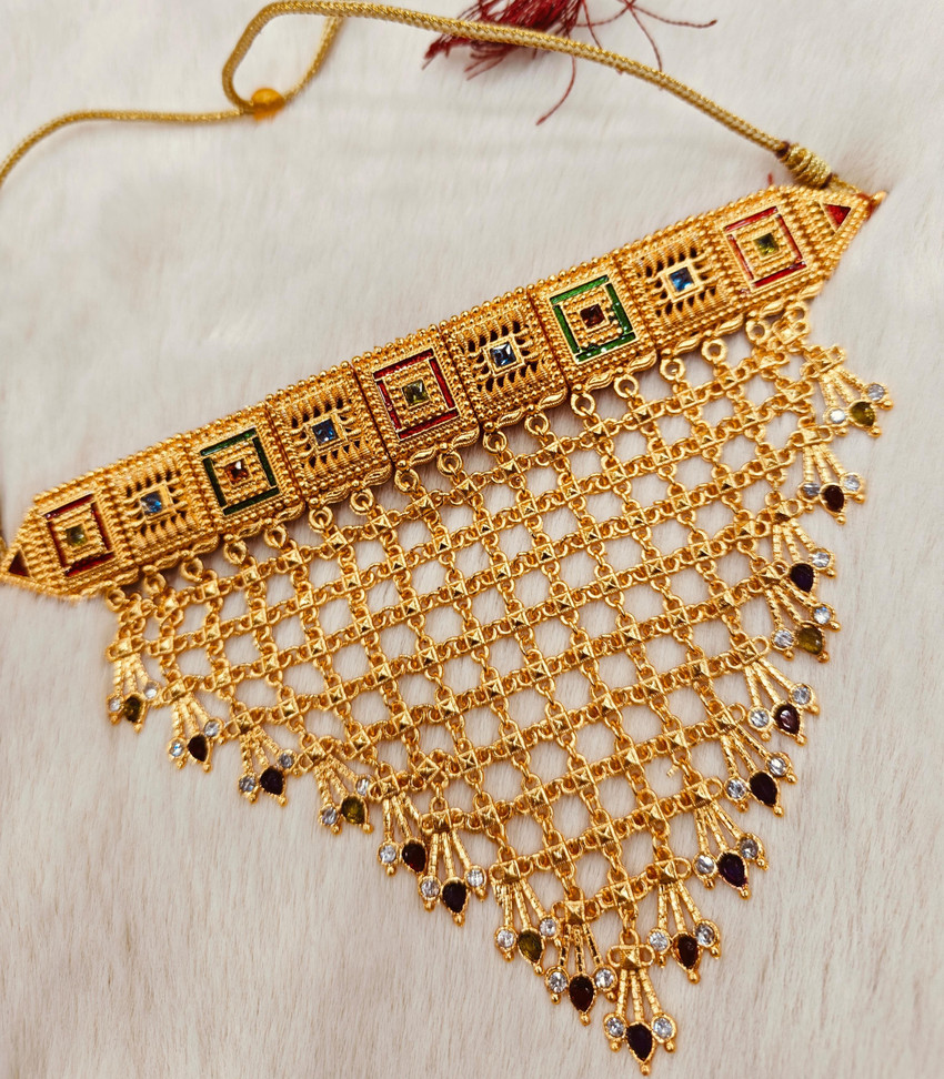 parth fancy artificial Gold plated Plated Alloy Necklace Price in India Buy parth fancy artificial Gold plated Plated Alloy Necklace Online at Best Prices in India Flipkart