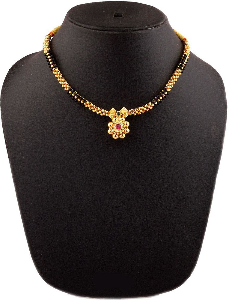 KALAPURI Black and Golden mani necklace Crystal Gold plated Plated Alloy Necklace Price in India Buy KALAPURI Black and Golden mani necklace Crystal Gold plated Plated Alloy Necklace Online at Best Pr...