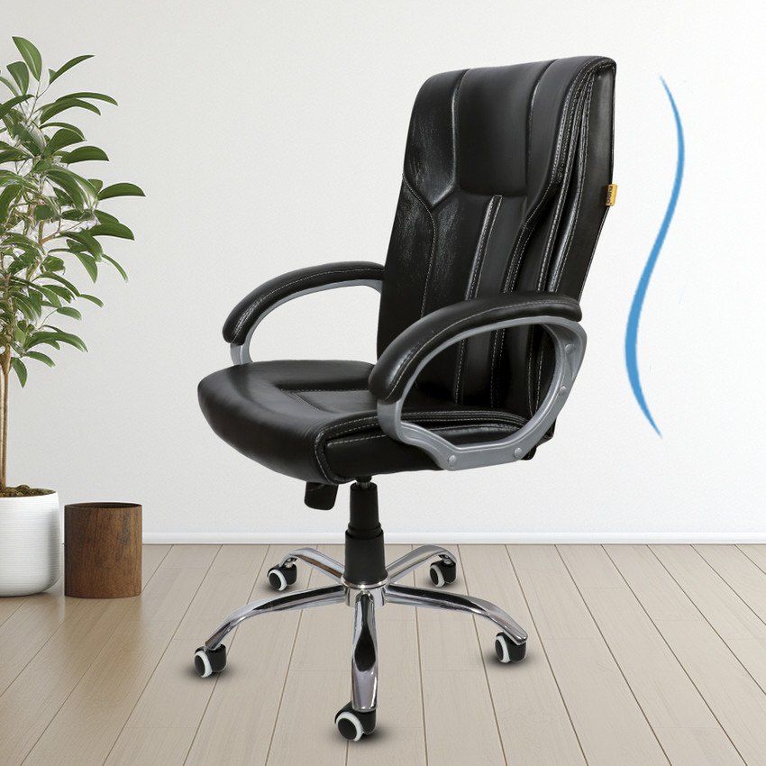 Nice Furniture FUGO by Nice Goods NG 111 High Back Ergonomic Revolving Chair Leatherette Office Executive Chair Price in India Buy Nice Furniture FUGO by Nice Goods NG 111 High Back Ergonomic Revolvin...
