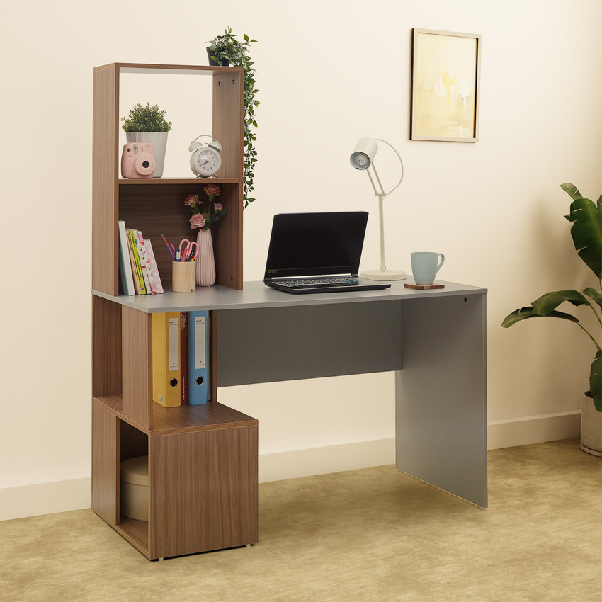 Buy Oxford Melamine Top Study Desk With Bookcase Online In, 58% OFF
