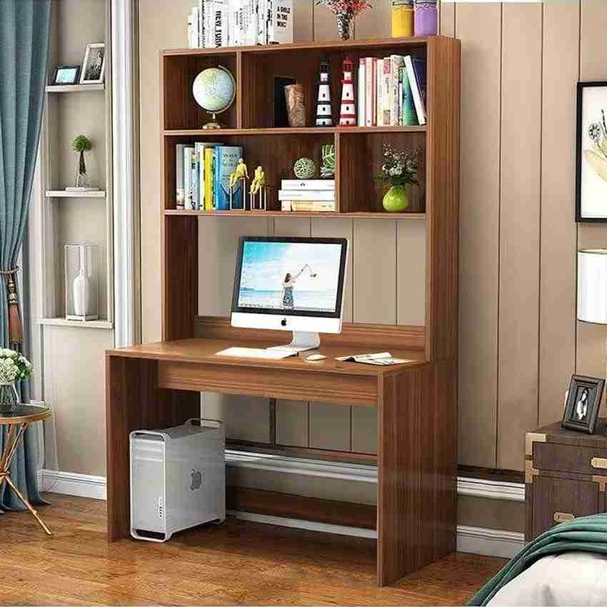 Computer table with bookshelf store