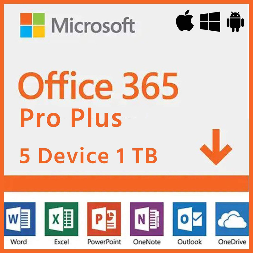 Microsoft Office 365 Pro Plus Lifetime Account 5 User Pc Microsoft