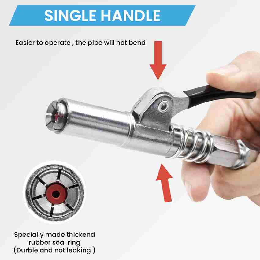 Grease Gun Coupler Quick Lock Release Syringe Lubricant, 43% OFF