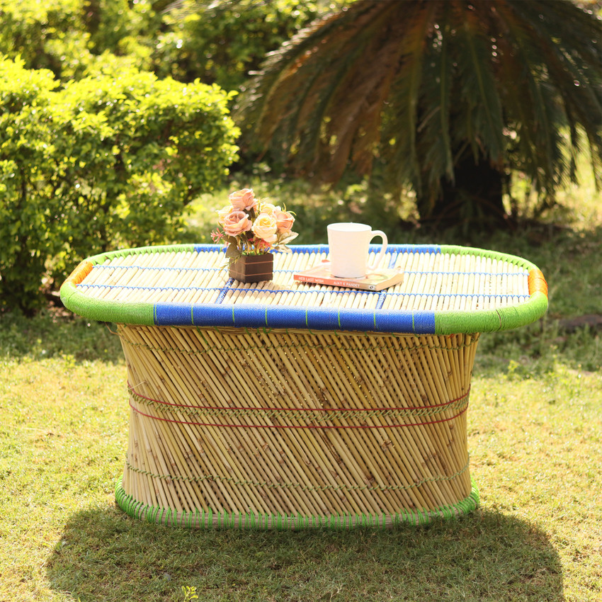 FurniGully Large Bamboo Cane Table Bamboo Outdoor Table Price in India Buy FurniGully Large Bamboo Cane Table Bamboo Outdoor Table online at Flipkart