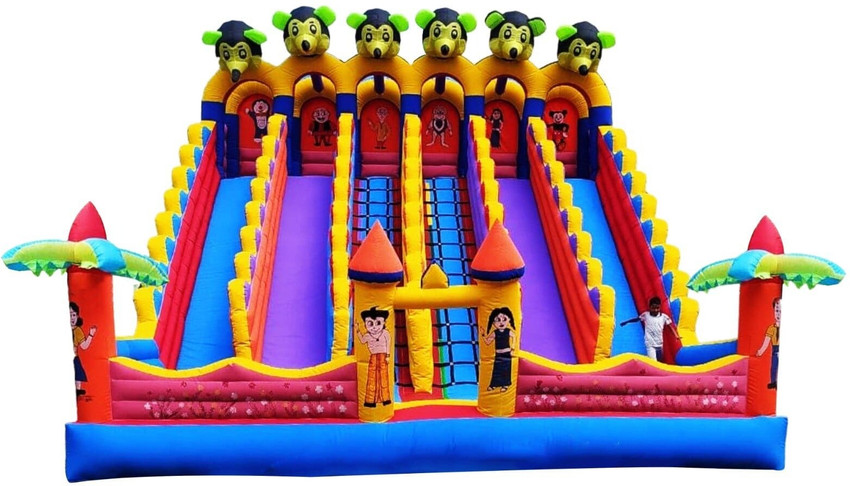 GANESH SKY BALLOON 26X30 Feet Inflatable Bouncer Kids Bounce House with 3 Air Blower. 6 Line 26X30 Feet Inflatable Bouncer Kids Bounce House with 3 Air Blower. 6 Line
