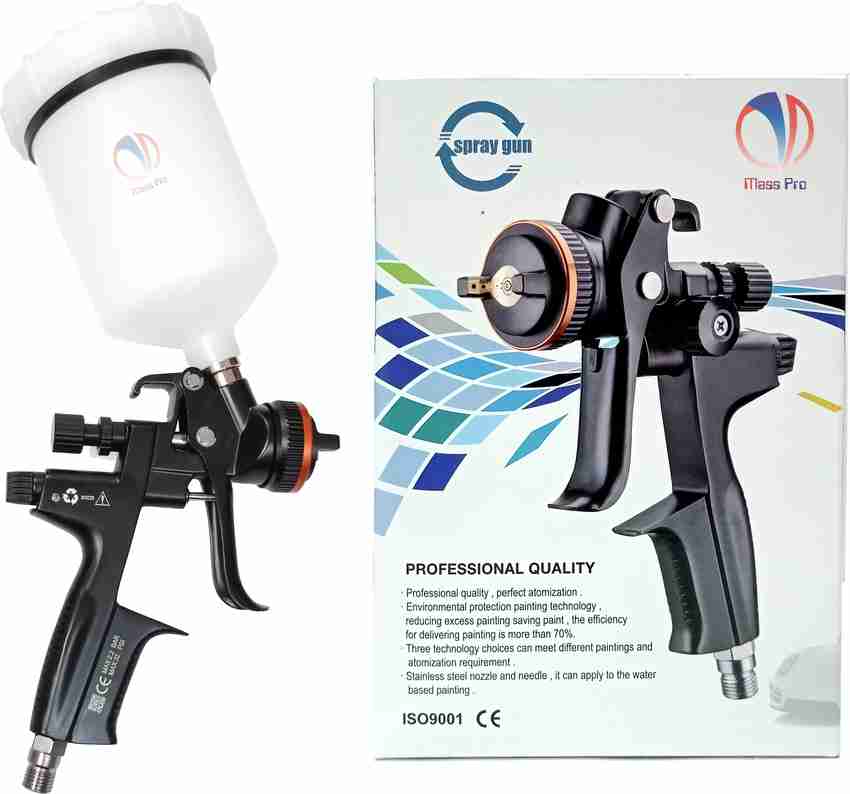 Mass Pro 4000B HVLP 1.3mm High Efficiency Premium Quality Paint Spray Gun Gravity Feed Air Spray Gun HVLP Sprayer Price in India Buy Mass Pro 4000B HVLP 1.3mm High Efficiency Premium