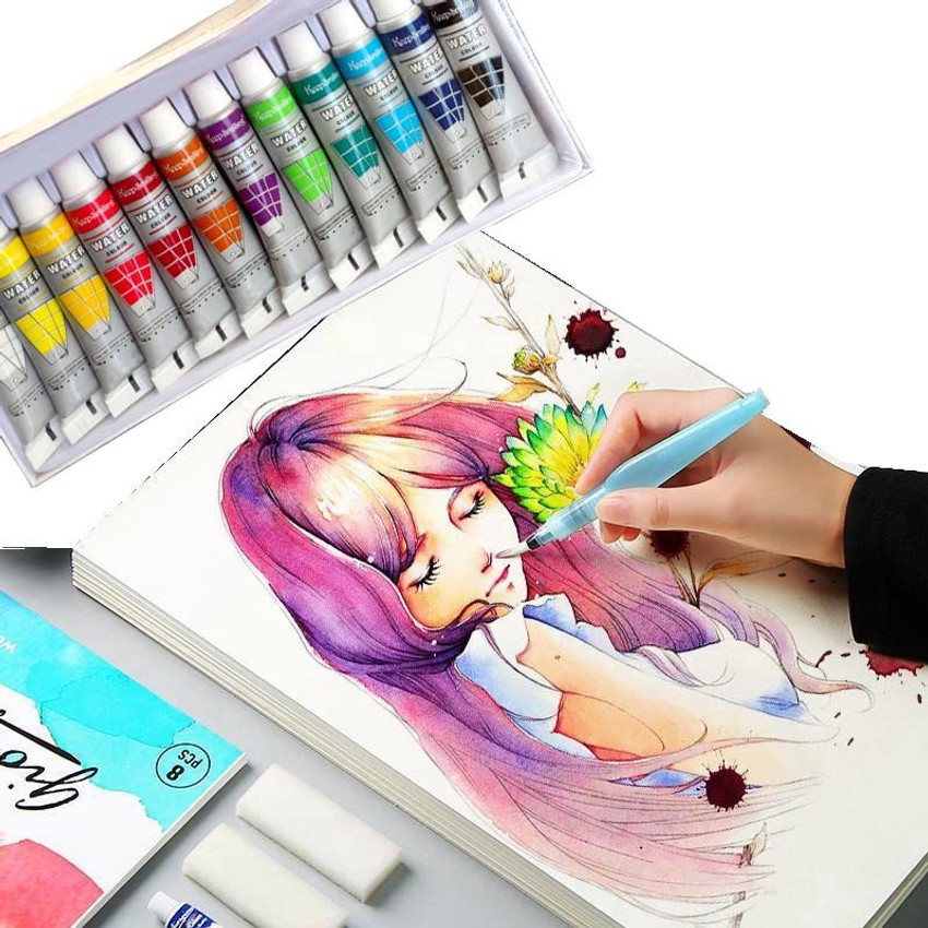 Flipkart DGV Keep Smiling Water Colour Tubes 6 ml each 12 shades for Painting Drawing