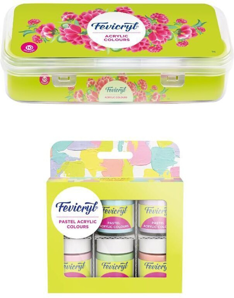 Flipkart Fevicryl Acrylic Pastel Colours Multisurface colours for Artists Students