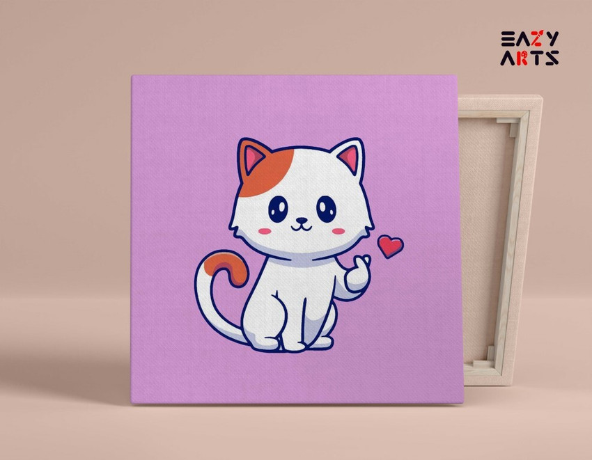 Cute Cat Drawing For Kids