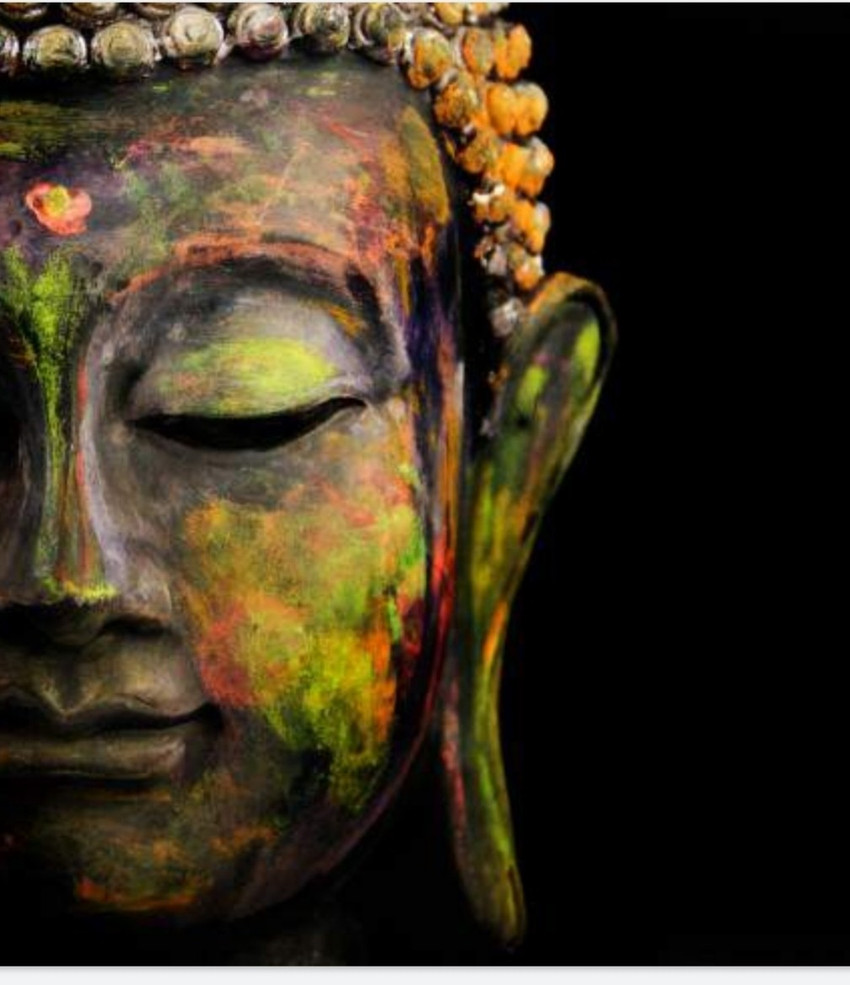 Buddha Face Painting Canvas