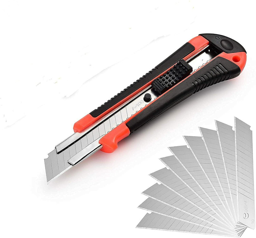 Flipkart Maxjet Card Board Cutter Thermocol Cutter Set with 10 Replacement Blades Plastic Grip Hand held Paper Cutter Hand held Paper Cutter