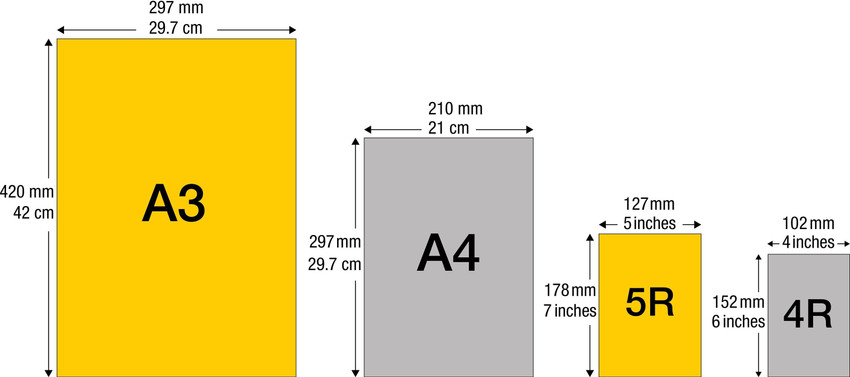 Paper size 4x6 store