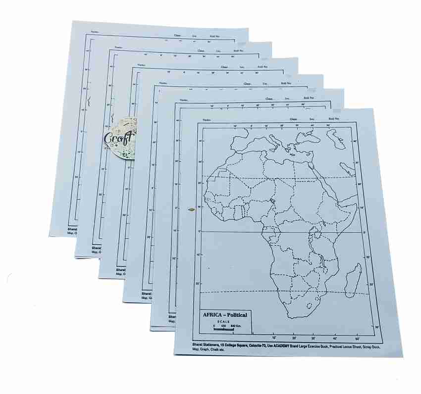 Blank Political Map Of Africa Blank Map Of Africa Showing The Boundary