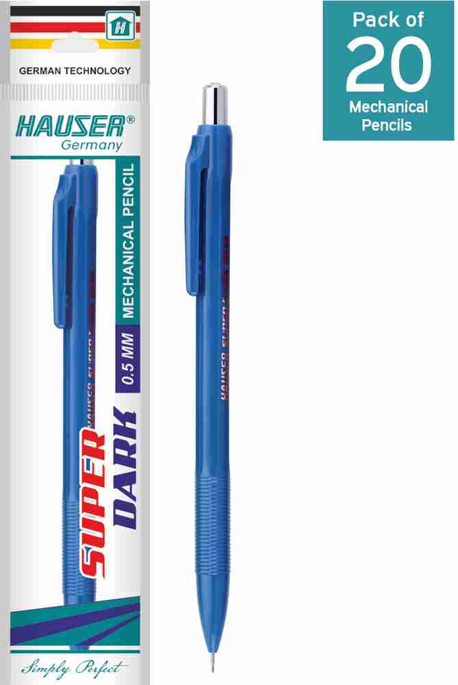 HAUSER Super Dark 0.5mm Retractable Mechanism Comfortable Grip Mechanical Pencil Buy HAUSER Super Dark 0.5mm Retractable Mechanism Comfortable Grip Mechanical Pencil Mechanical Pencil Online at Best P...