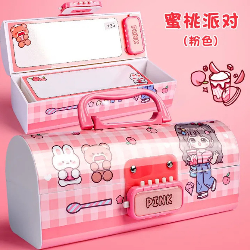 Hello Kitty Pencil Box With Lock