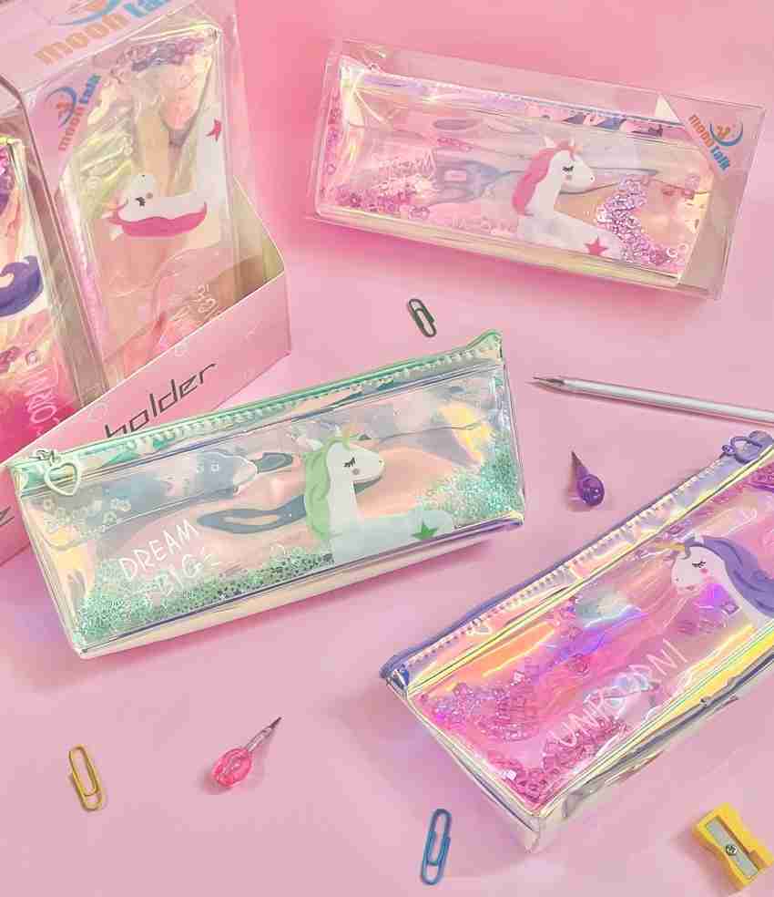 Flipkart Le Delite Unicorn water glitter Unicorn Art EVA Pencil Box Pouch