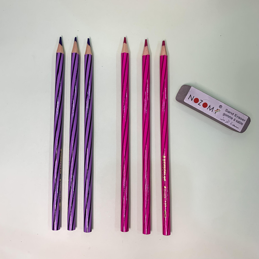 Flipkart NOZOMI Hematoxylin and Eosin Pencil for Medical Students set of 6 Pencil