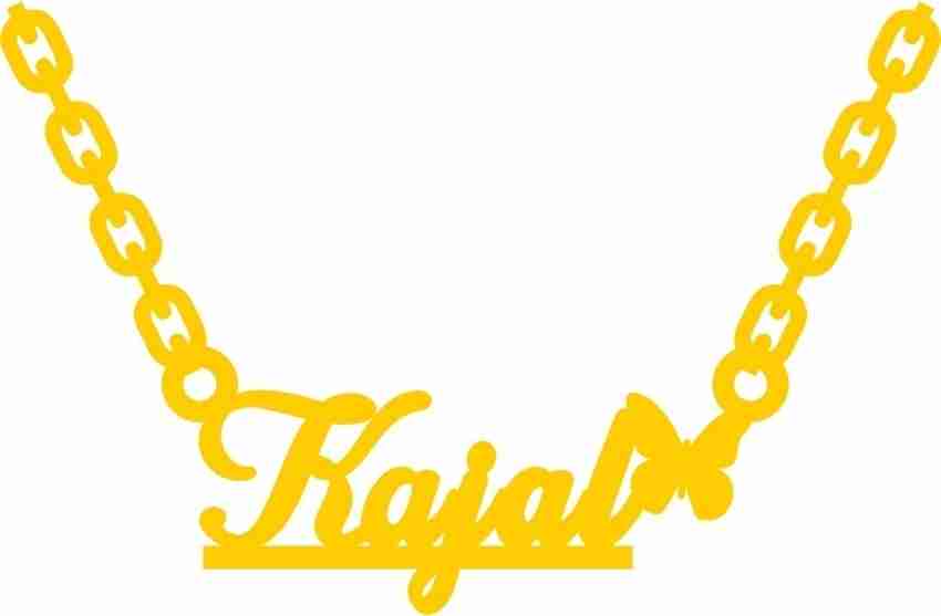 Vermagallery Kajal 2nd Design Customized Name Pendant Brass Gold plated Brass Pendant Price in India Buy Vermagallery Kajal 2nd Design Customized Name Pendant Brass Gold plated Brass Pendant Online at...
