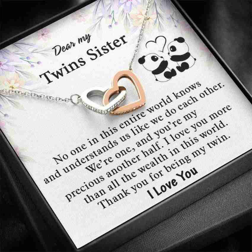 Rakva Sister Necklace Twins Sister Gift Necklace Twins Birthday Gifts Zircon Silver Pendant Set Price in India Buy Rakva Sister Necklace Twins Sister Gift Necklace Twins Birthday Gifts Zircon Silver P...