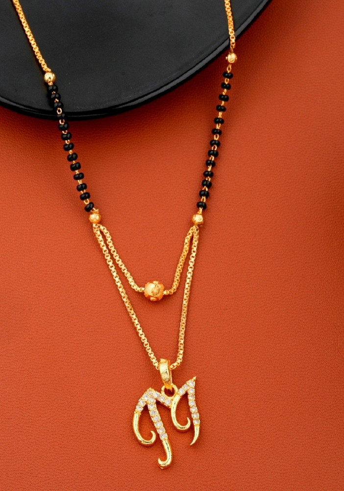 Vraj india M name letter Pendant locket chain for women Gold plated Beads Alloy Metal Pendant Price in India Buy Vraj india M name letter Pendant locket chain for women Gold plated Beads