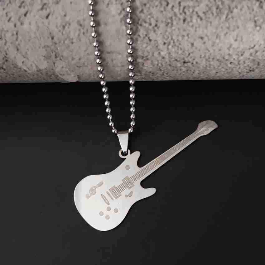 Guitar locket necklace store