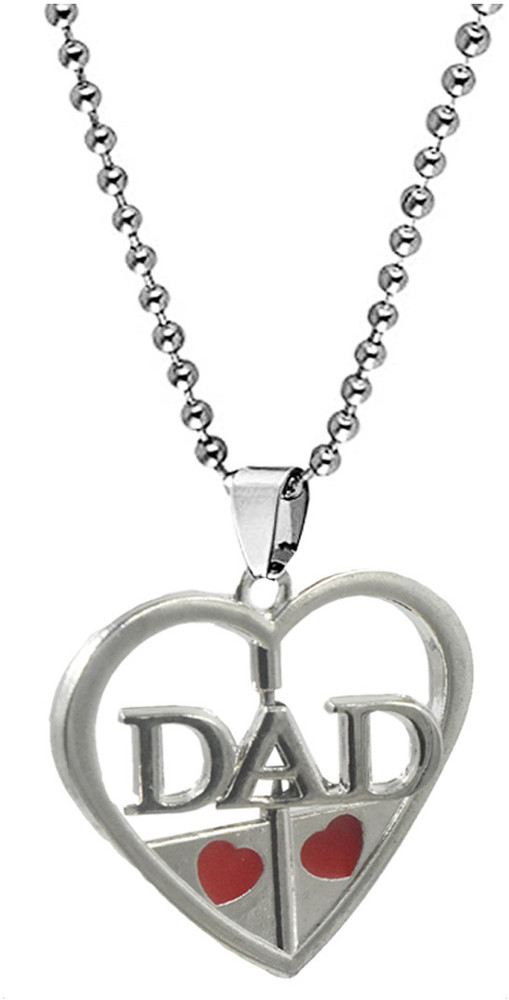 AFH I Love Dad Stainless Steel Chain Pendant Necklace Chain For Men And Women Metal Pendant Price in India Buy AFH I Love Dad Stainless Steel Chain Pendant Necklace Chain For