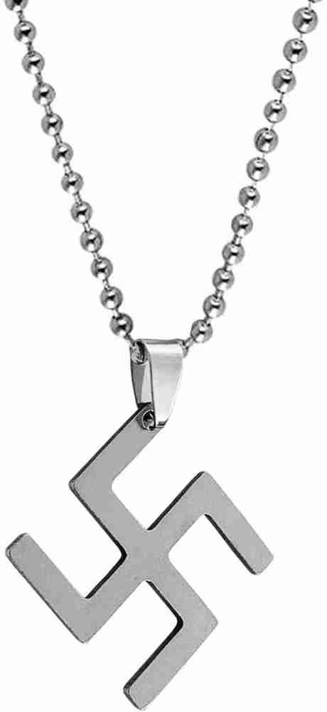 Silver swastik pendant store