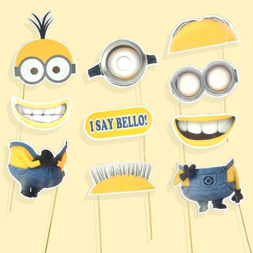 Partywala Minions Stick Props Set Of 10Pcs Photo Booth Board Price in India Buy Partywala Minions Stick Props Set Of 10Pcs Photo Booth Board online at Flipkart