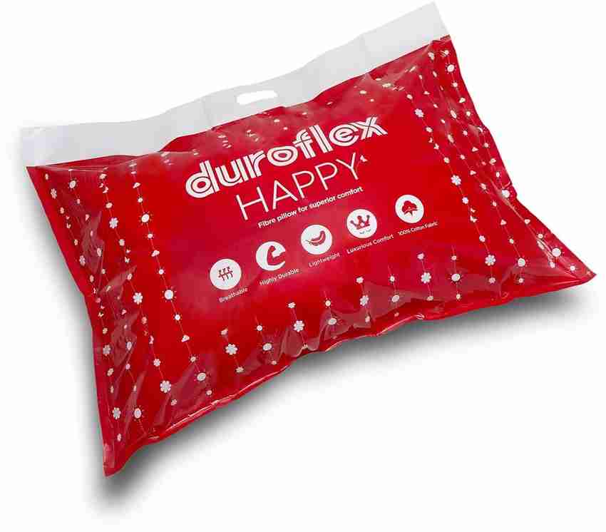 duroflex Happy Microfibre Solid Sleeping Pillow Pack of 2