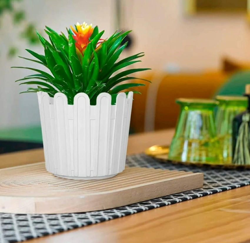 Flipkart SmartBuy Pack of 5 Premium Heavy Duty plant pot planters plastic pots vase Plant Container Set Price in India Buy Flipkart SmartBuy Pack of 5 Premium Heavy Duty plant pot
