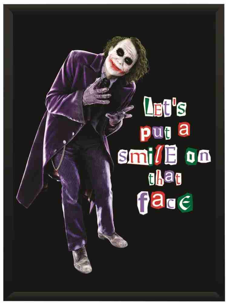 Joker Face Dark Knight Poster