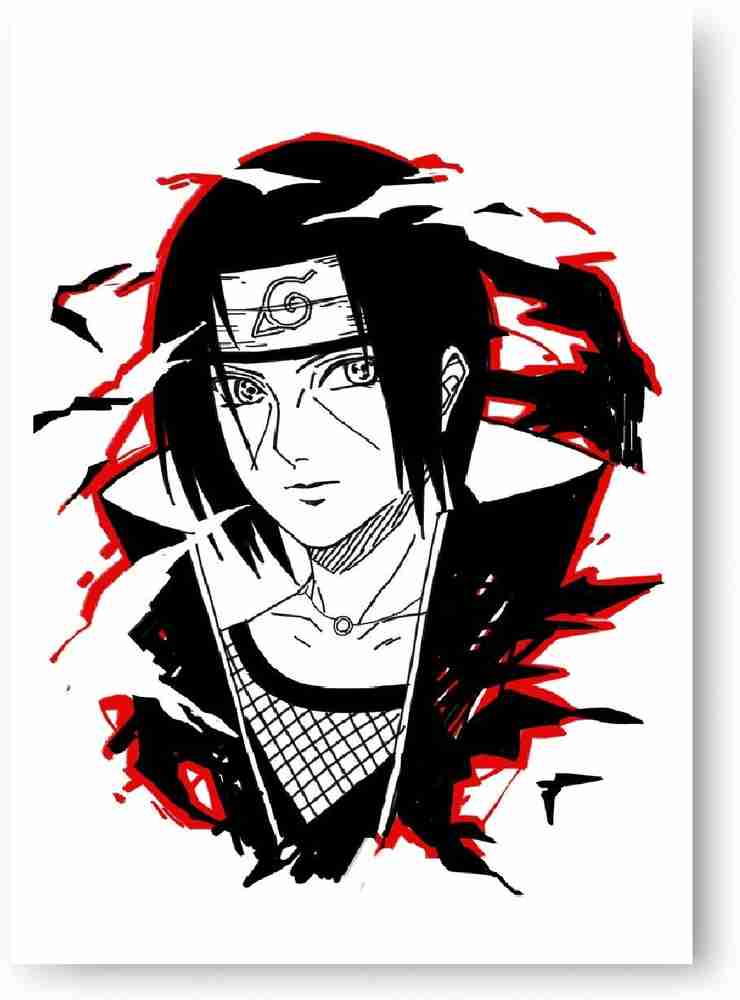 Itachi Uchia Black And White