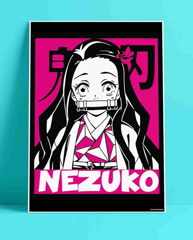 Nezuko Demon Slayer Nezuko Kamado With Pink Eyes And Long Hair HD ...
