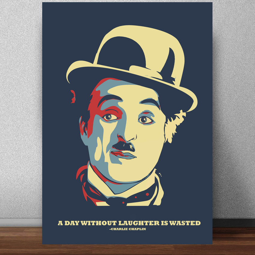 Charlie Chaplin Quote Poster