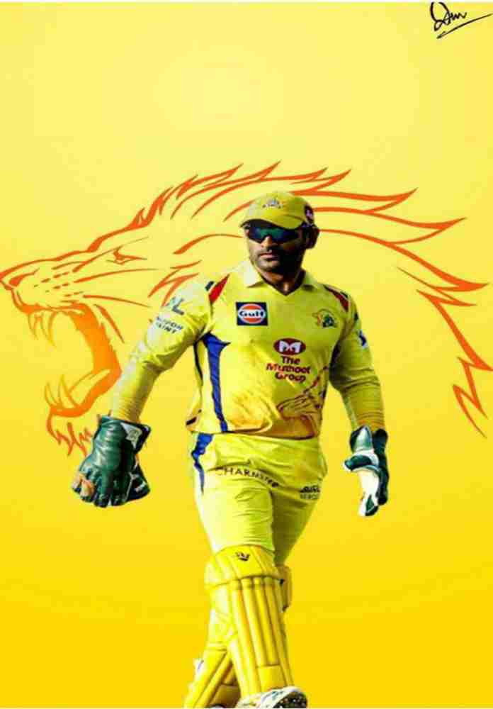 Csk Logo With Dhoni Hd