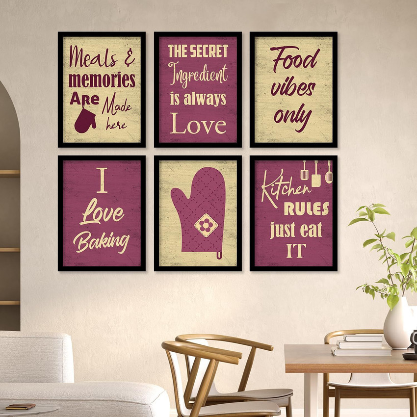 Restaurant Food Quotes Kitchen Quotes Wall Posters With Frame Food