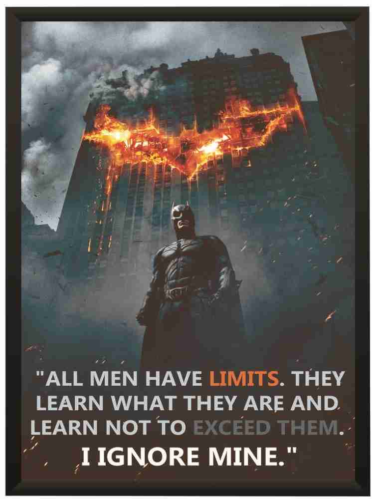 Dark Knight Quotes SKY DOT Joker Quote Typographic Portraits The Dark