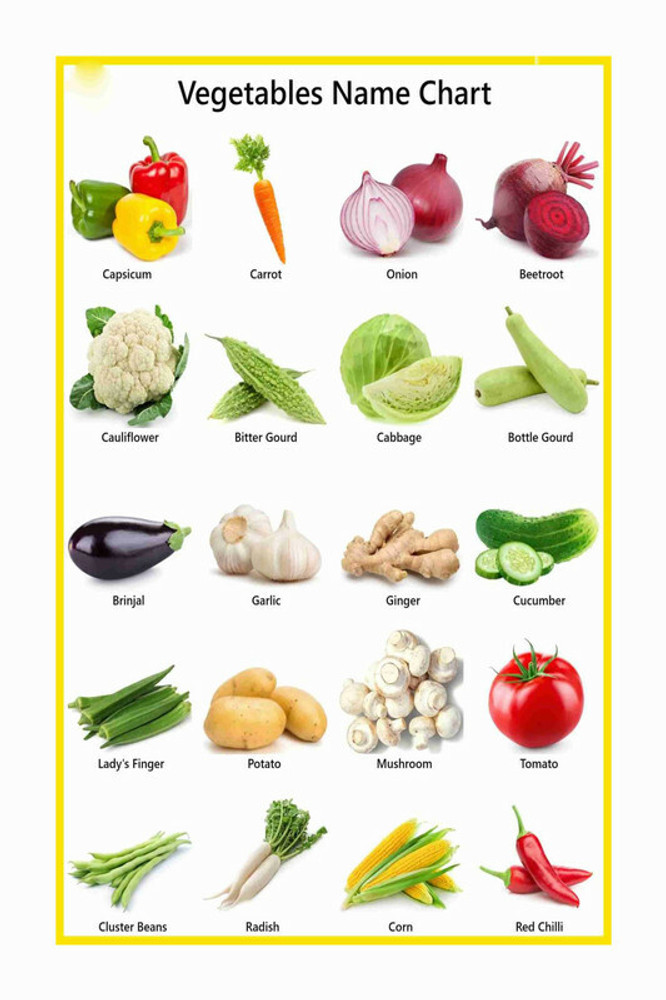 Indian Vegetable Names Chart Buy All Season Veggies Seeds Pack (1