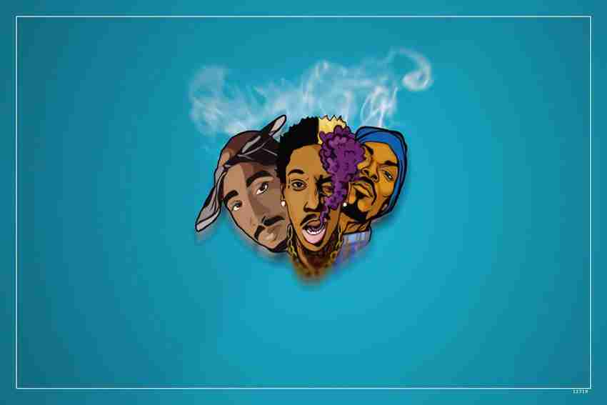 Wiz Khalifa Cartoon Drawing On Paper