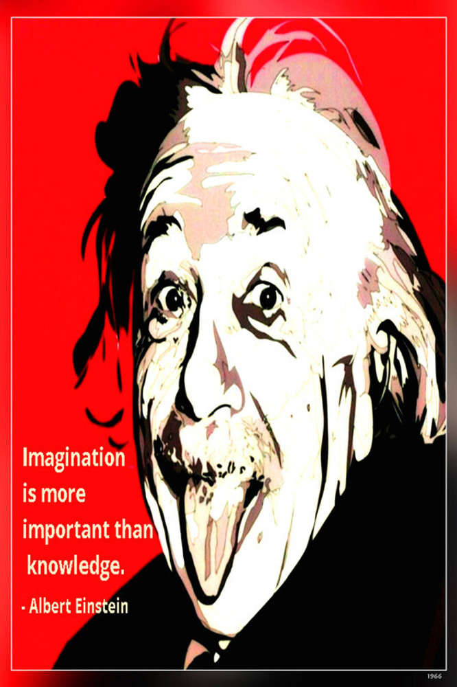 Einstein Imagination Poster